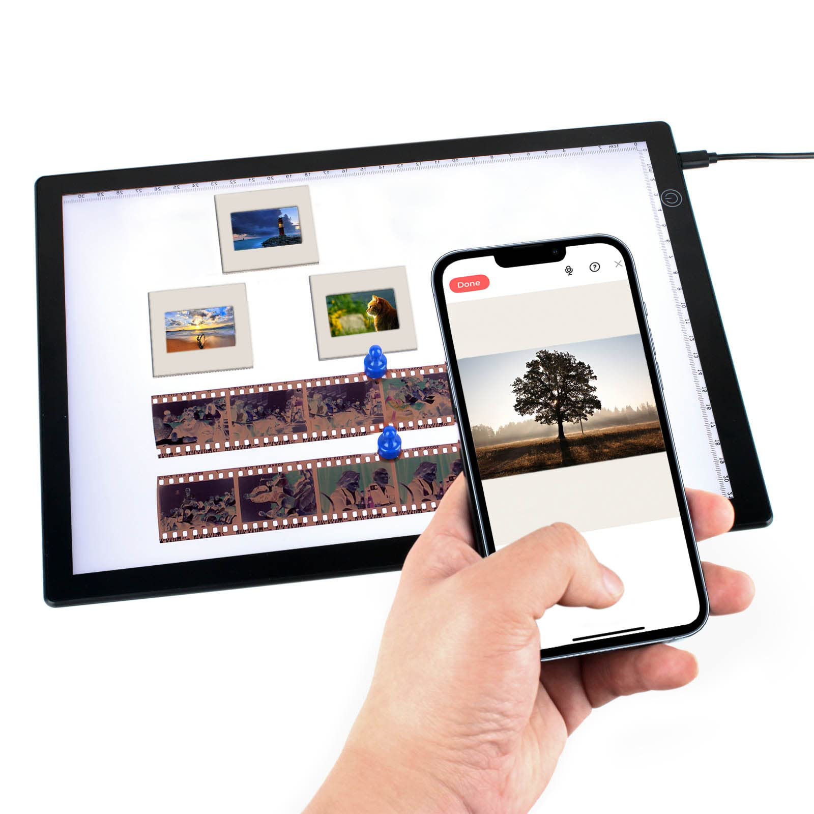 GetUSCart- DGODRT Slide Viewer Light Box for Scan Old Slide Negative ...