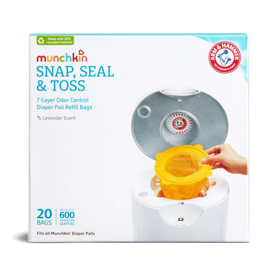 GetUSCart- Munchkin® Arm & Hammer Diaper Pail Snap, Seal & Toss™ Refill ...
