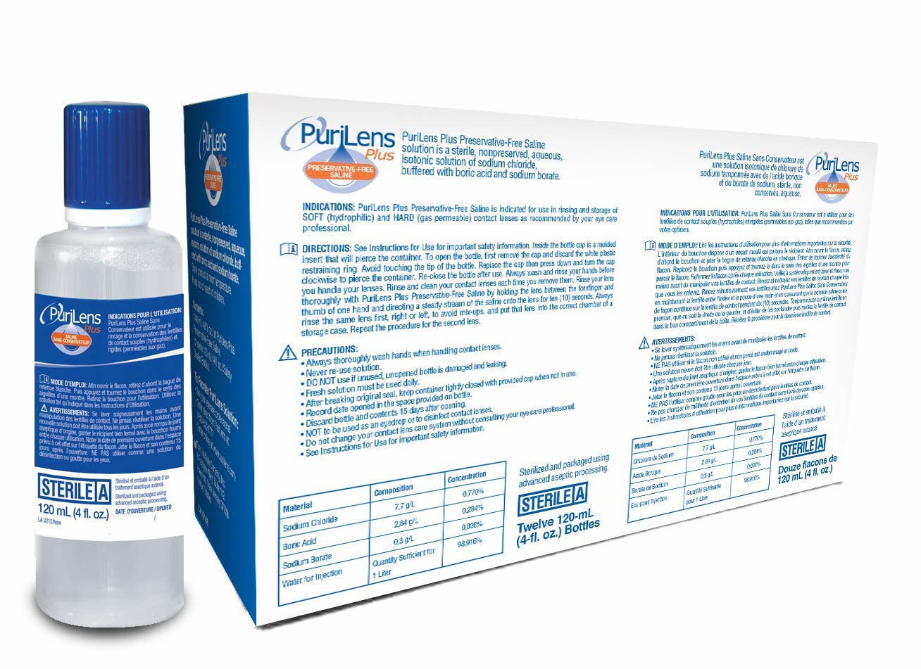 GetUSCart- Purilens Plus Preservative Free Contact Lens Saline. 120ml ...