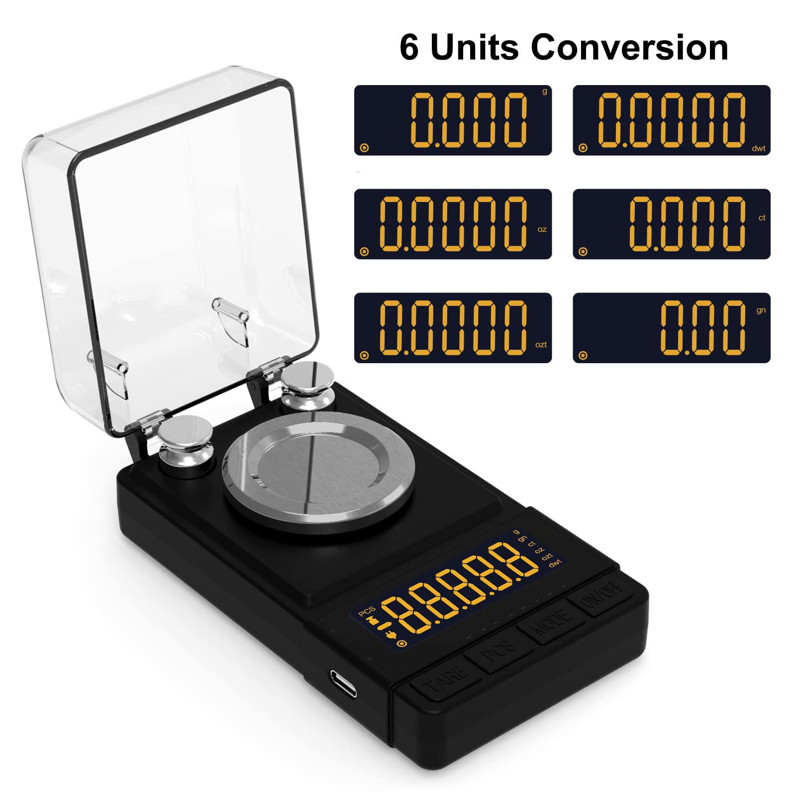 GetUSCart- MAXUS Digital Milligram Scale 50g/0.001g, Compact Mg Scale ...
