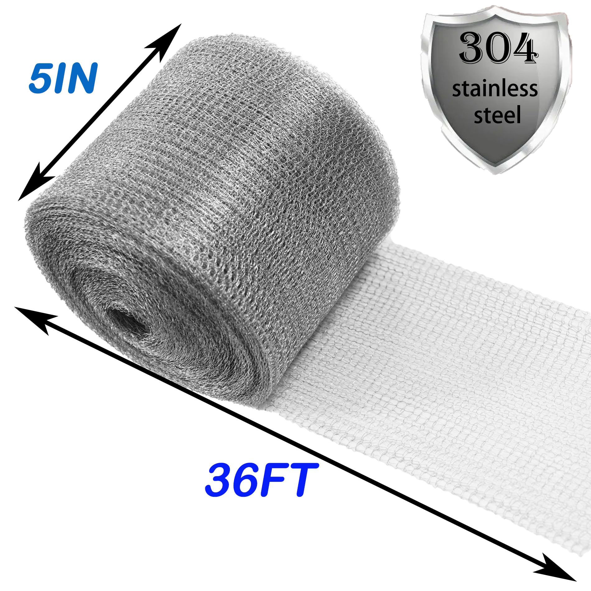 GetUSCart- AWIORETON Wire Mesh for Mice Control 5 in X 36Ft,Hole Fill ...
