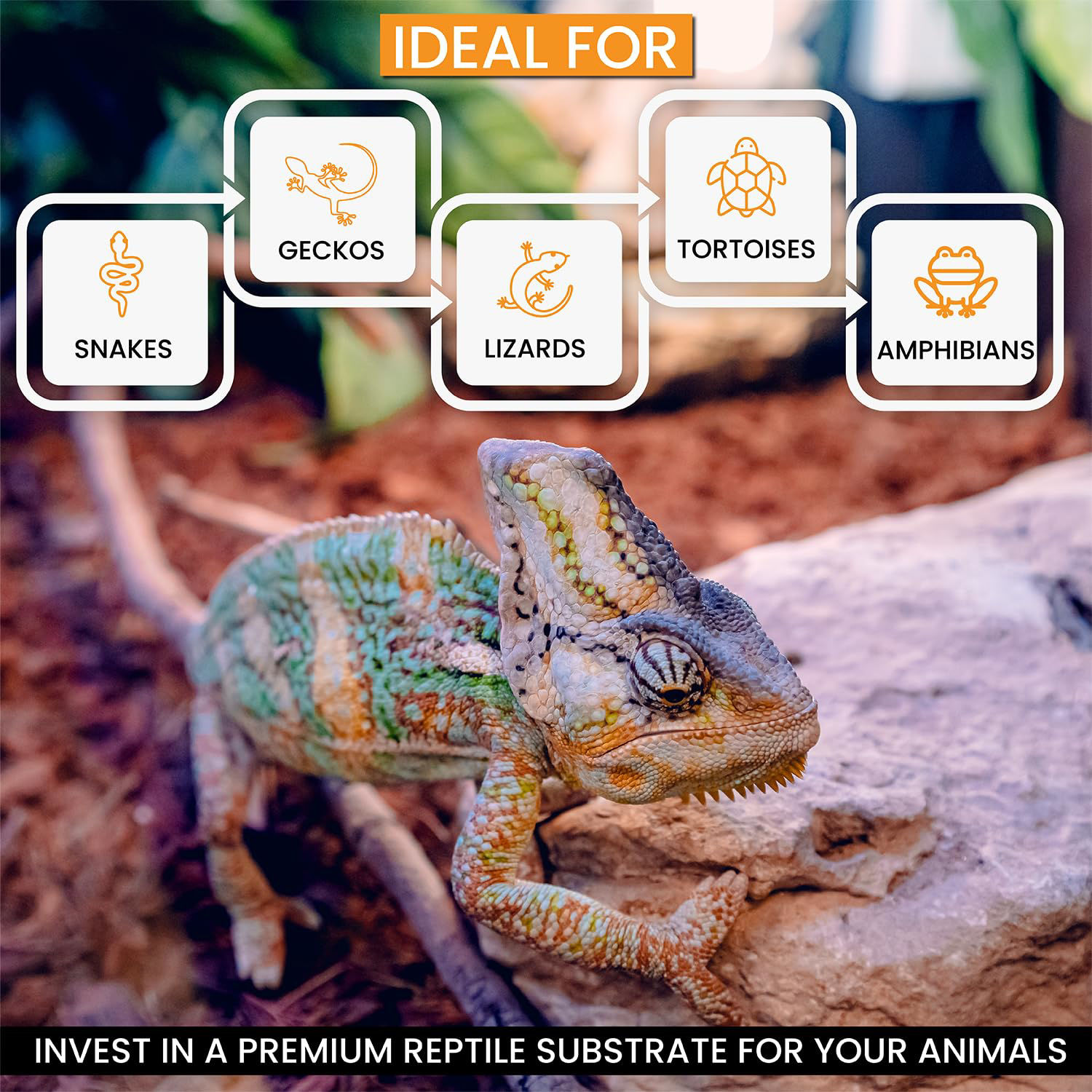 GetUSCart- ReptiChip Compressed Coconut Chip 72 Quart Coco Husk Reptile ...