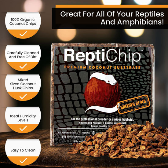 GetUSCart- ReptiChip Compressed Coconut Chip 72 Quart Coco Husk Reptile ...