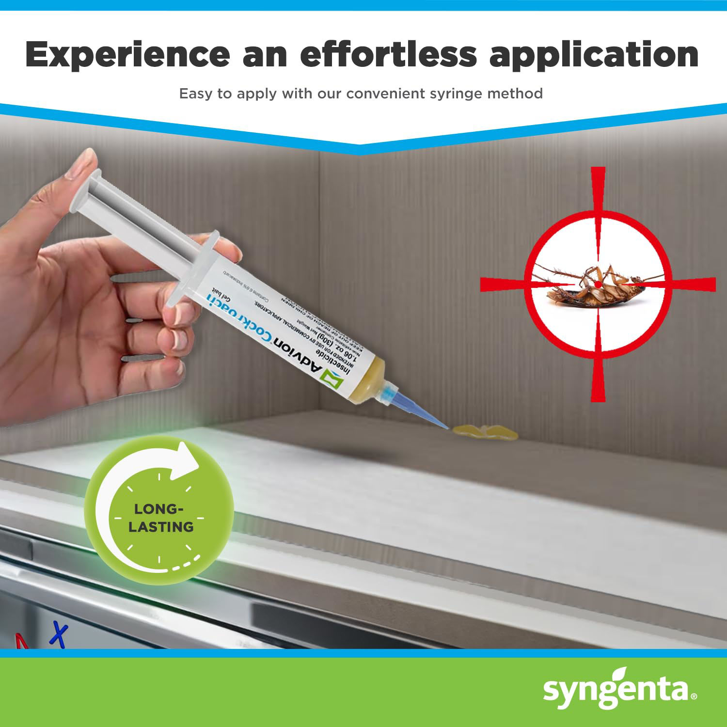 GetUSCart- Advion Cockroach Gel Bait, 4 Tubes x 30-Grams, 4 Plunger and ...