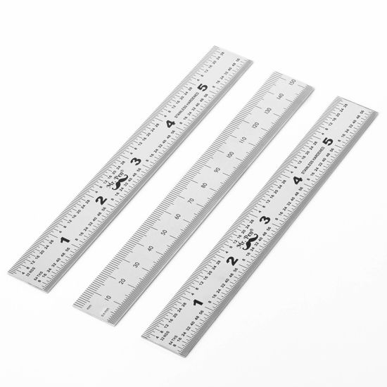 GetUSCart- Mr. Pen- Machinist Ruler, Ruler 6 inch, 3 Pack, mm Ruler ...