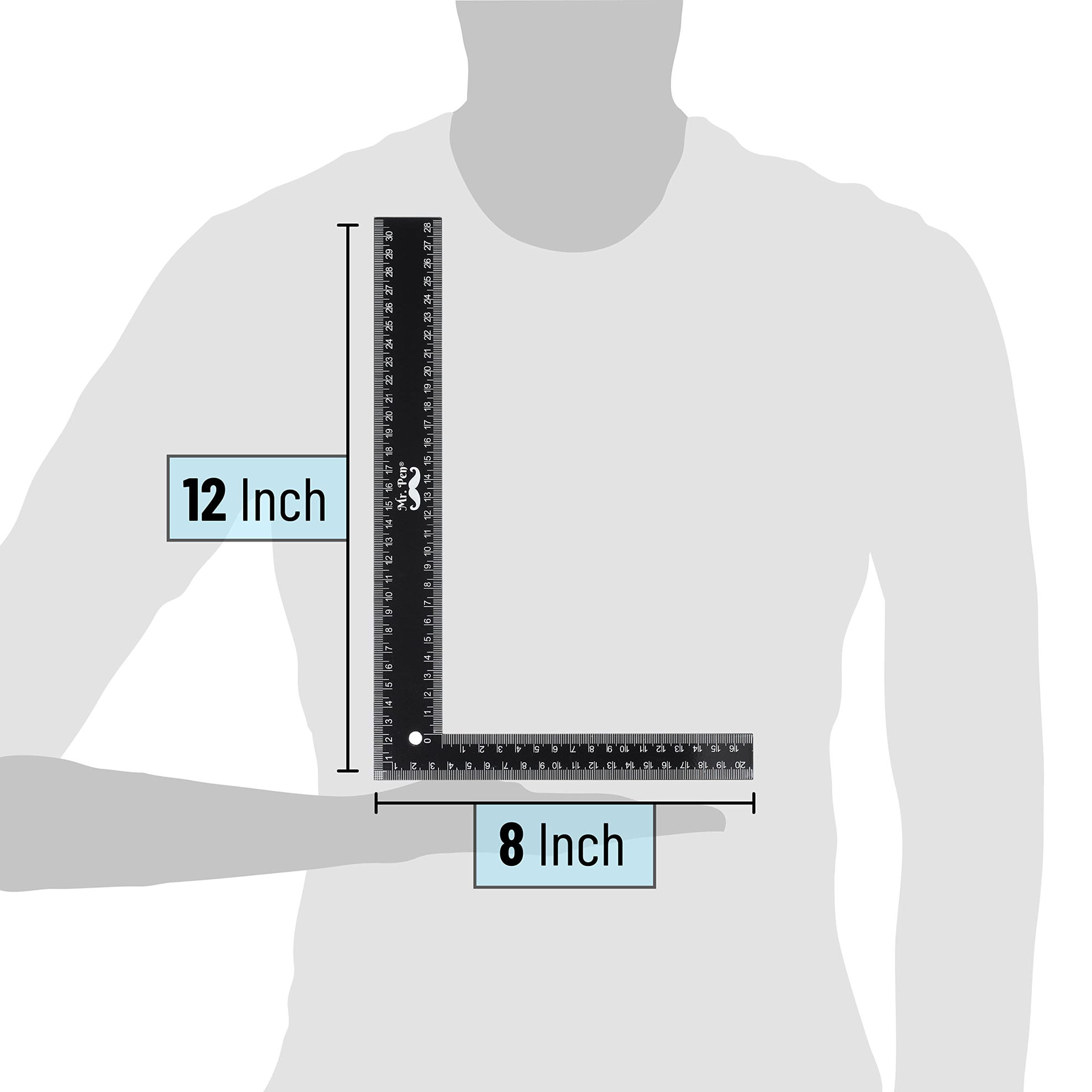 GetUSCart- Mr. Pen- Carpenter Square, Framing Square, 8 inch x 12 inch ...