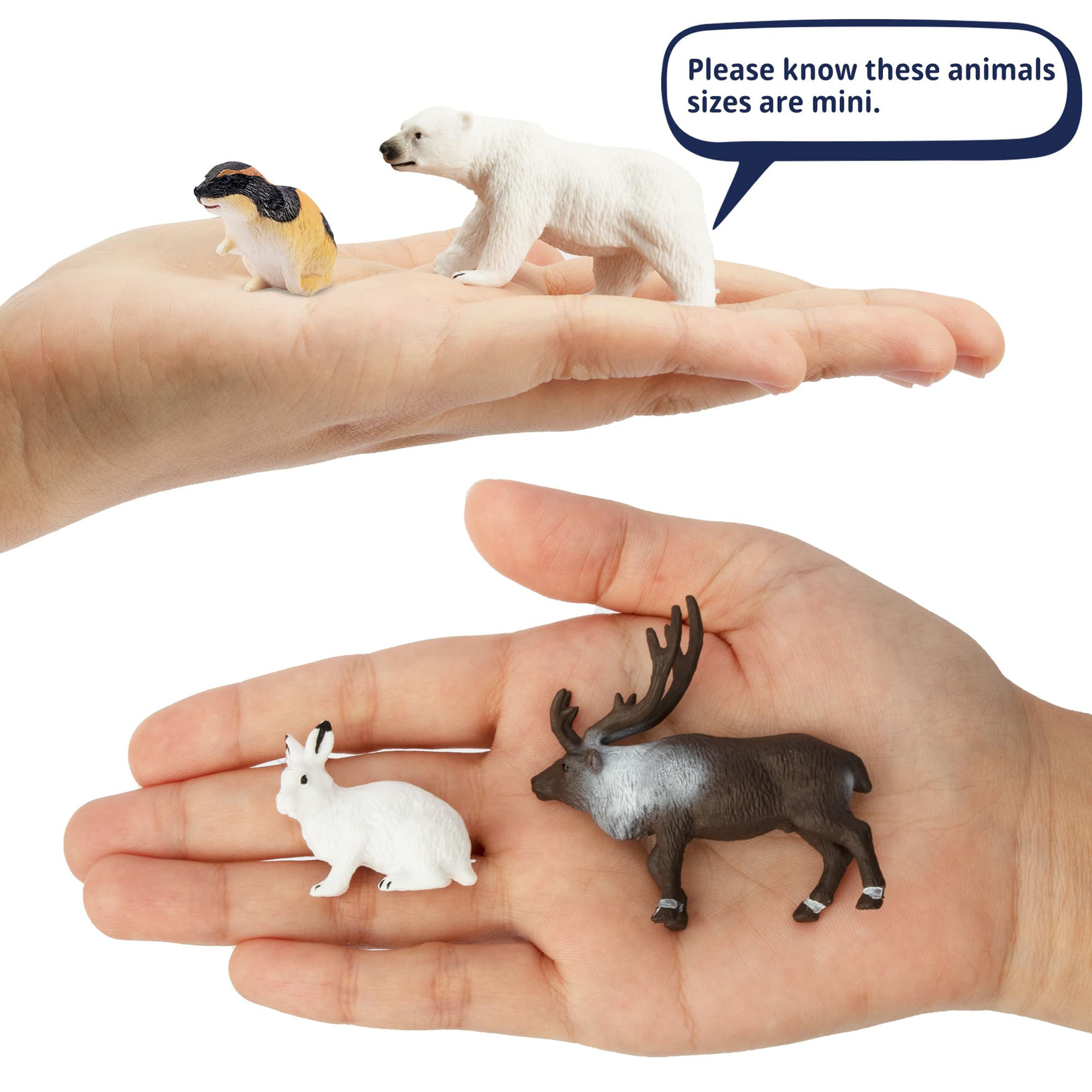 GetUSCart- Toymany 14PCS Mini Arctic Animals Figurines Set, Polar ...