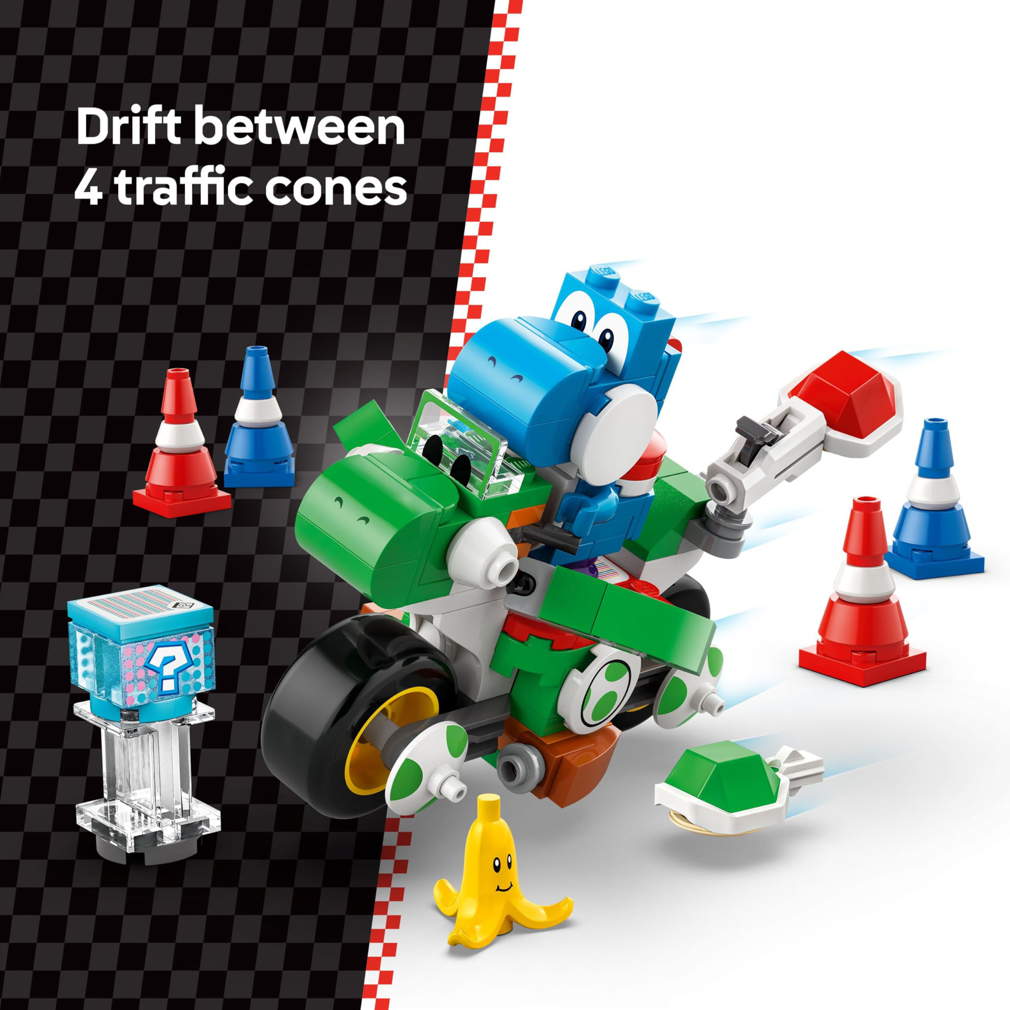 GetUSCart- LEGO Super Mario: Mario Kart Yoshi Bike - Building Toy Set ...