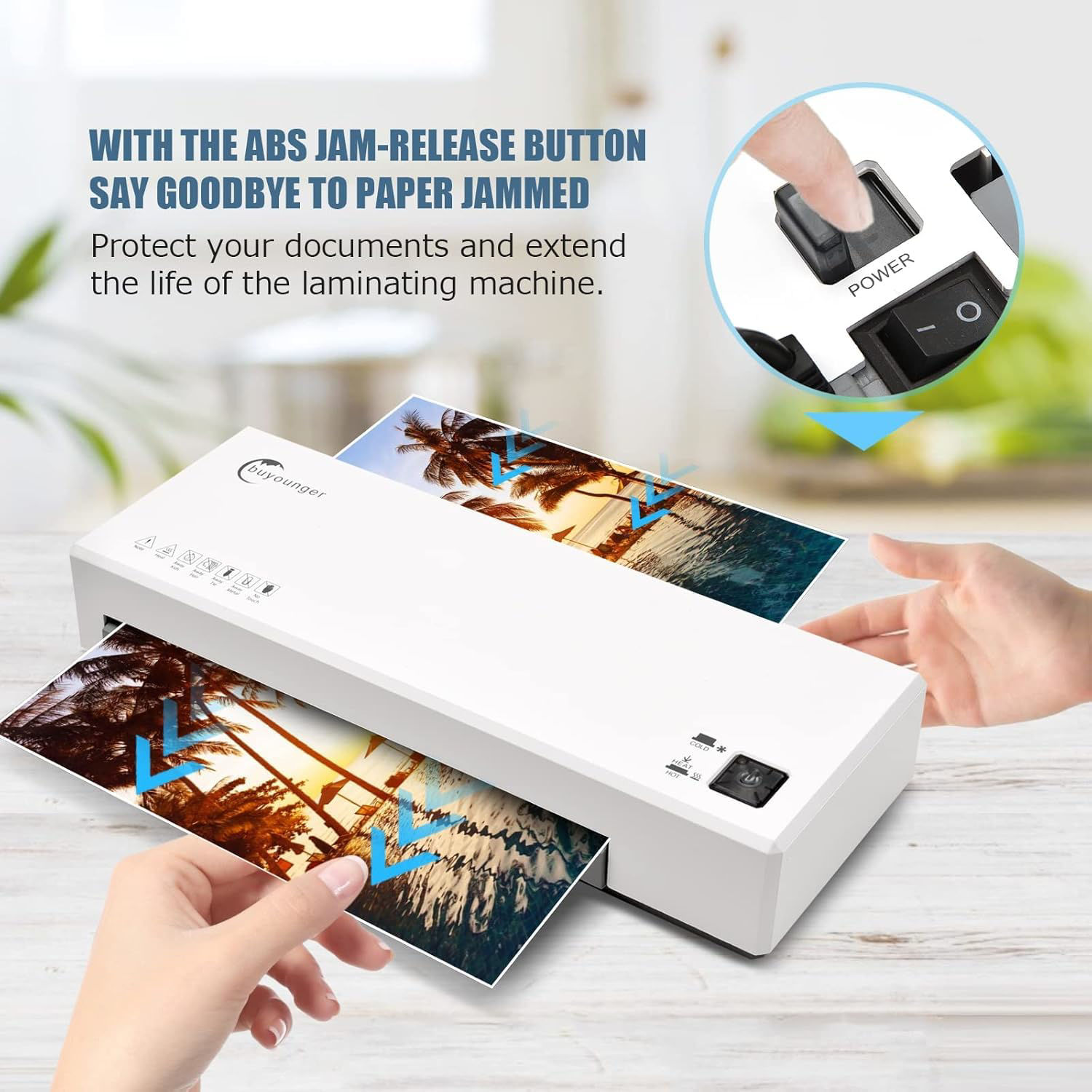 GetUSCart- Buyounger Laminator, 4 in 1 Laminator Machine with 40 ...