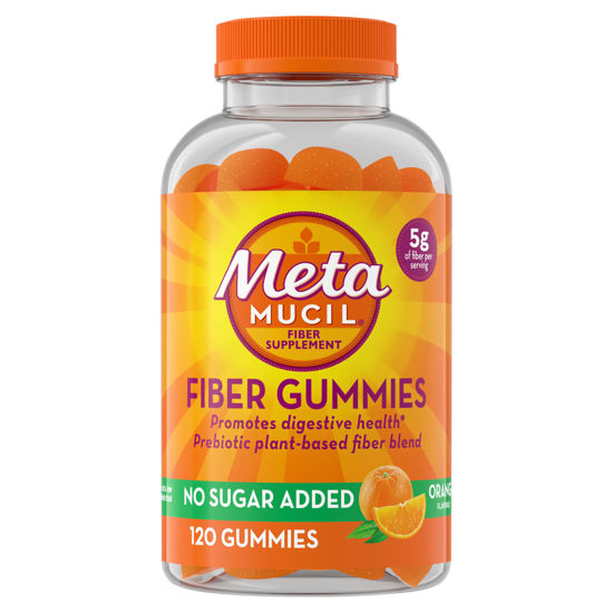 GetUSCart- Metamucil Fiber Gummies for Adults, No Sugar Added Orange ...