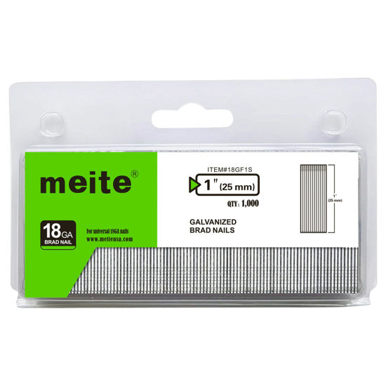 GetUSCart- meite 18 Gauge Brad Nails, 1 Inch 18GA Brad Nails Galvanized ...