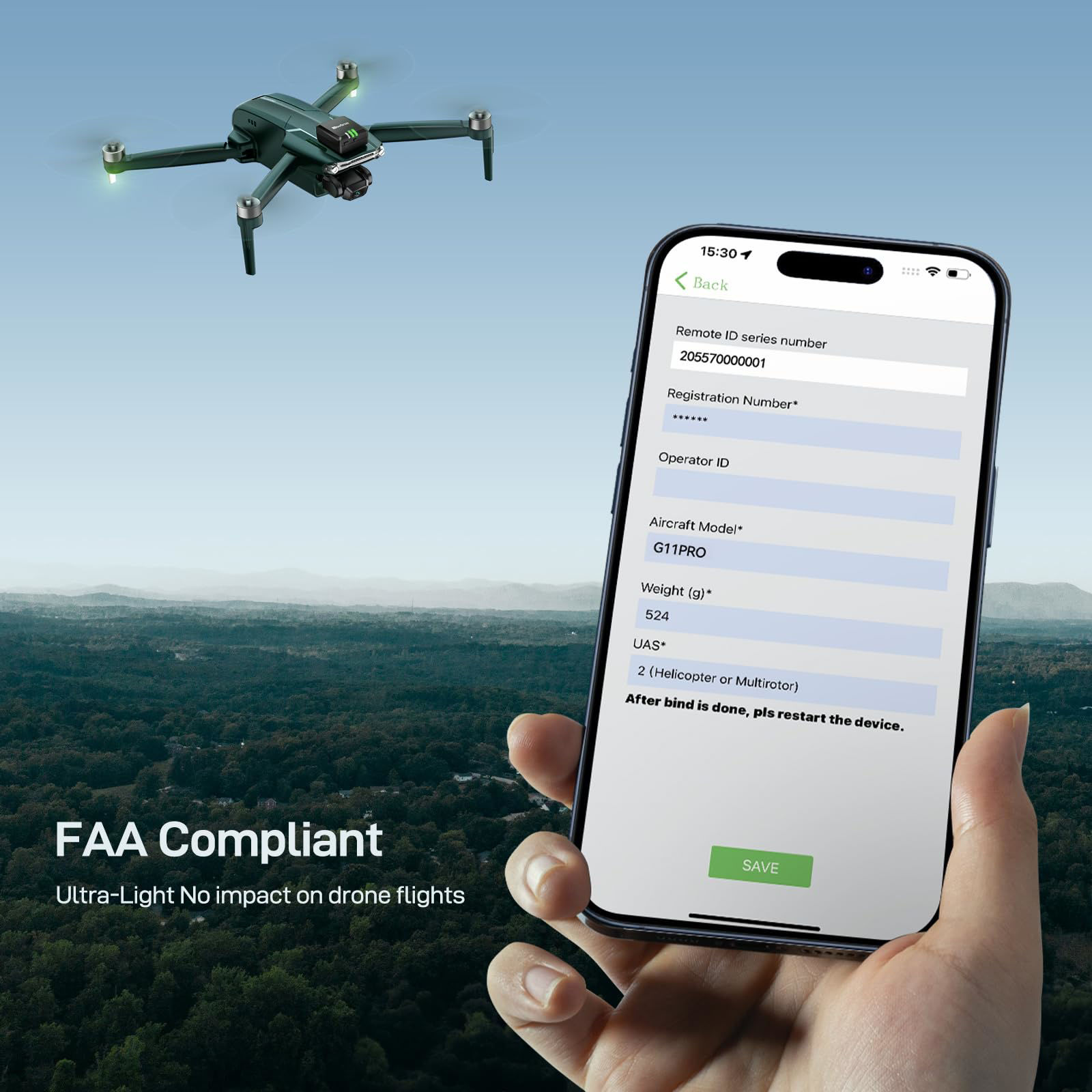 GetUSCart- Gleesfun G115 Drone Remote ID Module FAA Compliant Remote ...