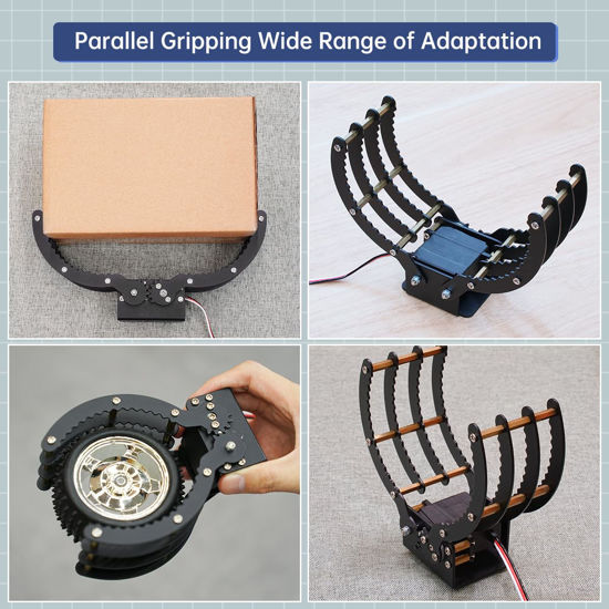 GetUSCart- Robotic Claw Full Metal Wave Edge Clamp Robot Hand Gripper ...