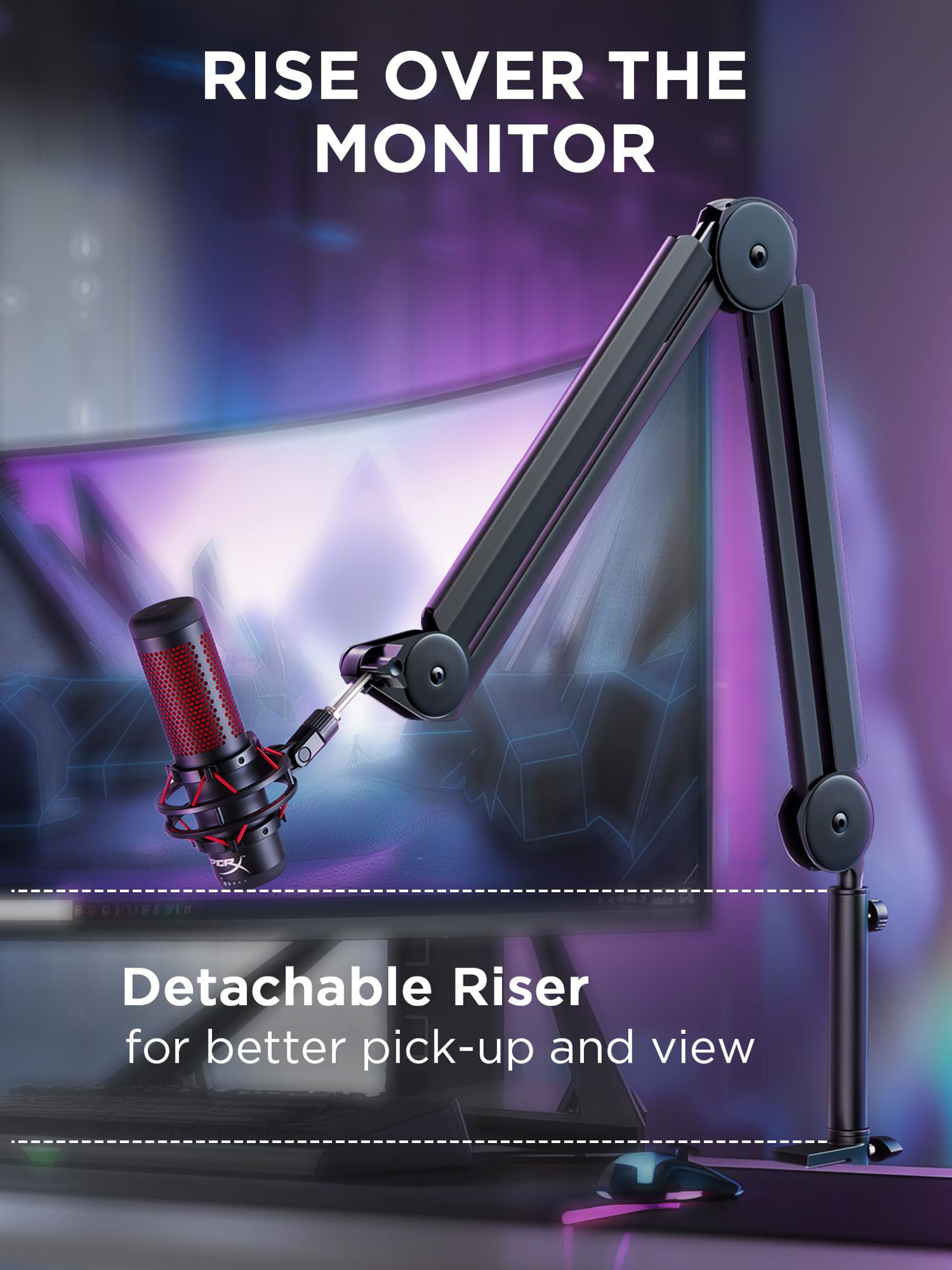 GetUSCart- InnoGear Mic Boom Arm Microphone Stand Cable Management for ...