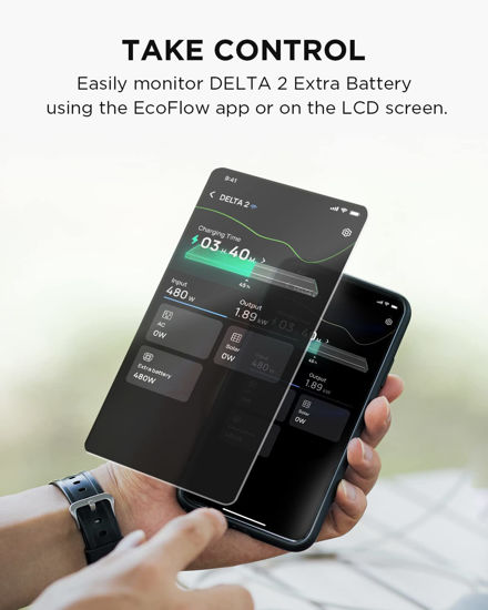 GetUSCart- EF ECOFLOW DELTA 2 Smart Extra Battery, 1024Wh LiFePO4 ...