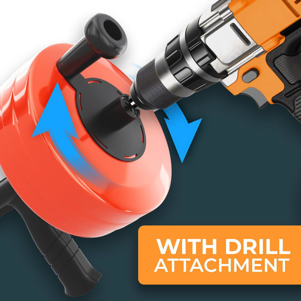 GetUSCart- MEISTERFAKTUR drain snake 2.0 [50 FT] - with drill ...