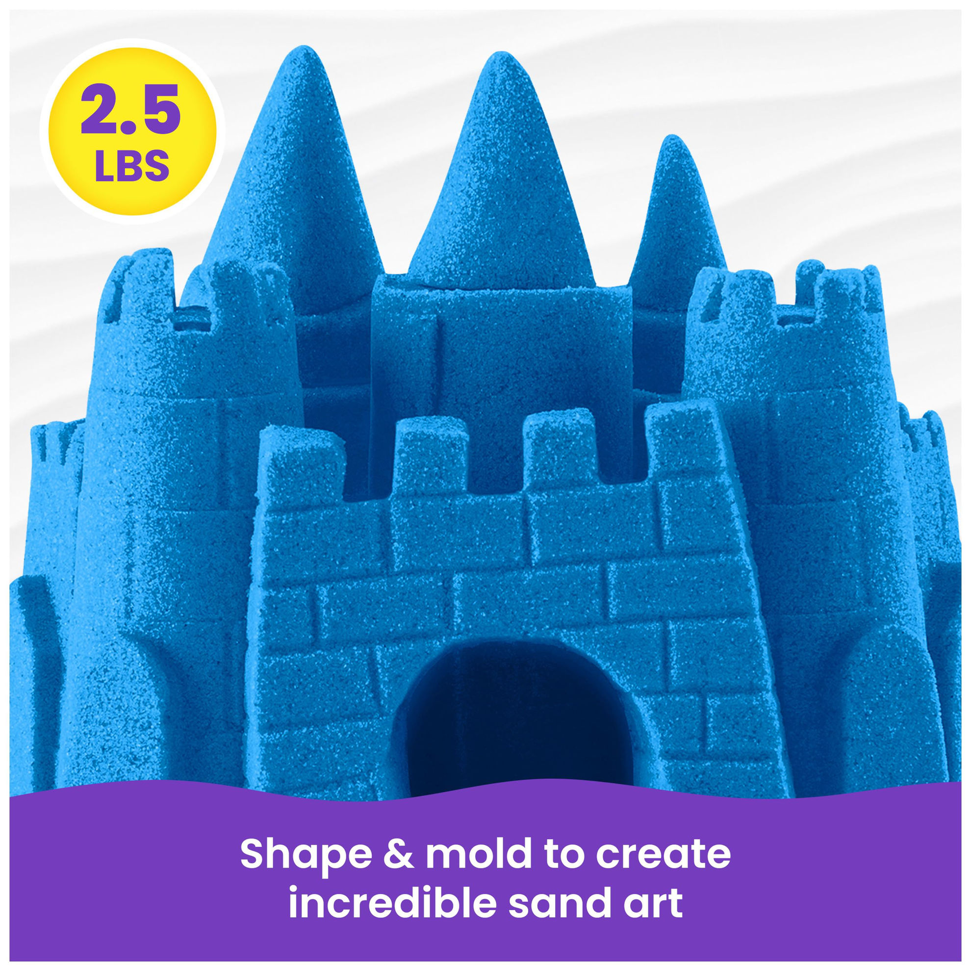 GetUSCart- Kinetic Sand, 2.5lbs Blue Play Sand, Moldable Sensory Toys ...