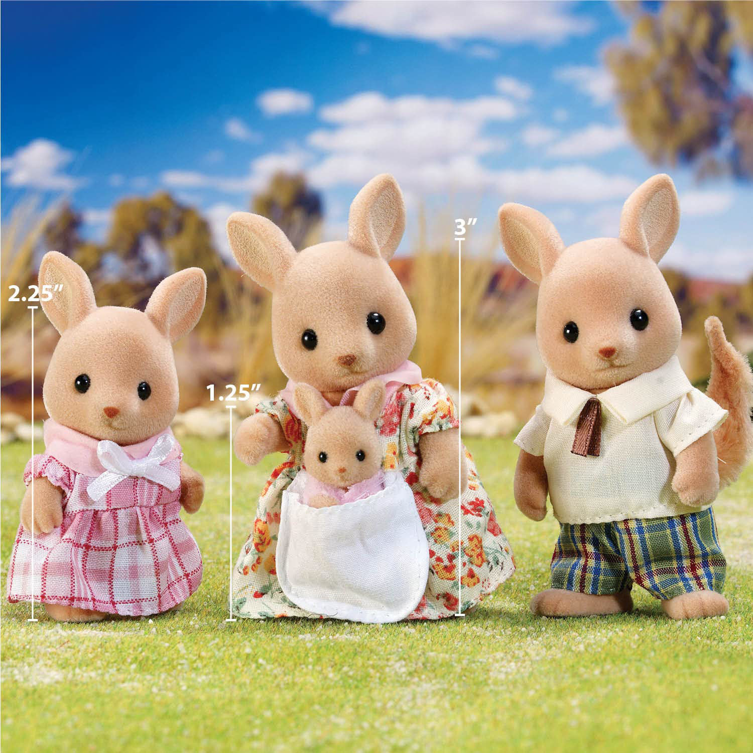 GetUSCart- Calico Critters, Hopper Kangaroo Family, Dolls, Dollhouse ...