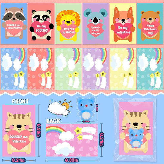 GetUSCart- Valentines Cards for Kids Classroom - 28 Packs Cute Mochi ...