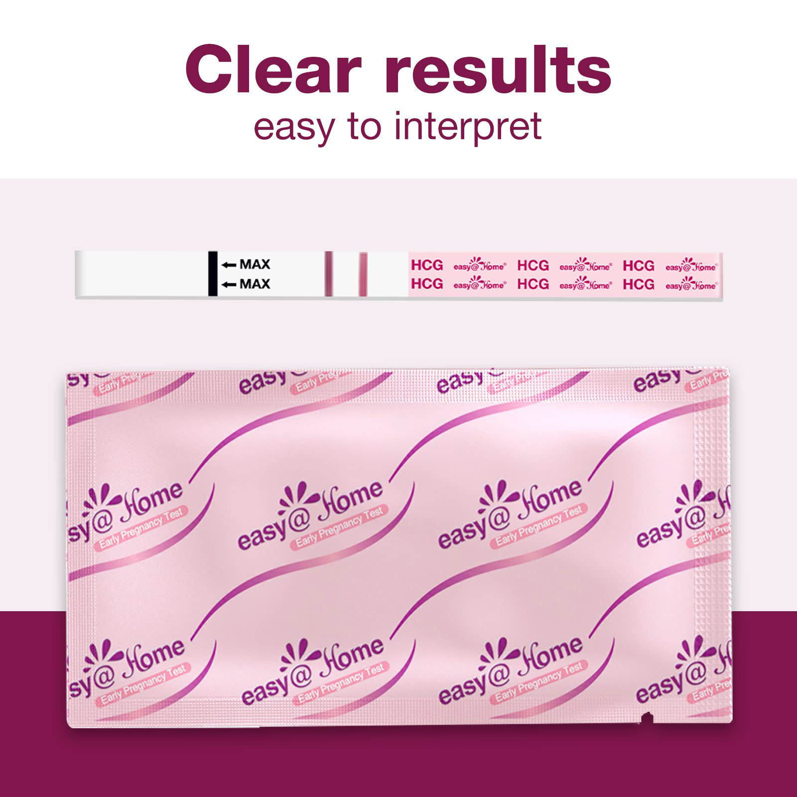 GetUSCart- Easy@Home Pregnancy Test Strips Kit: 10 Pack HCG Test Strips ...