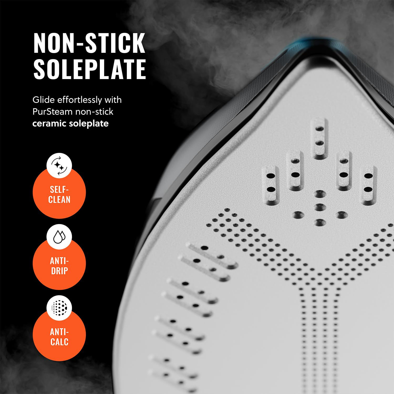 GetUSCart- PurSteam SteamBurst+ 1750W Steam Iron, Ceramic Soleplate ...