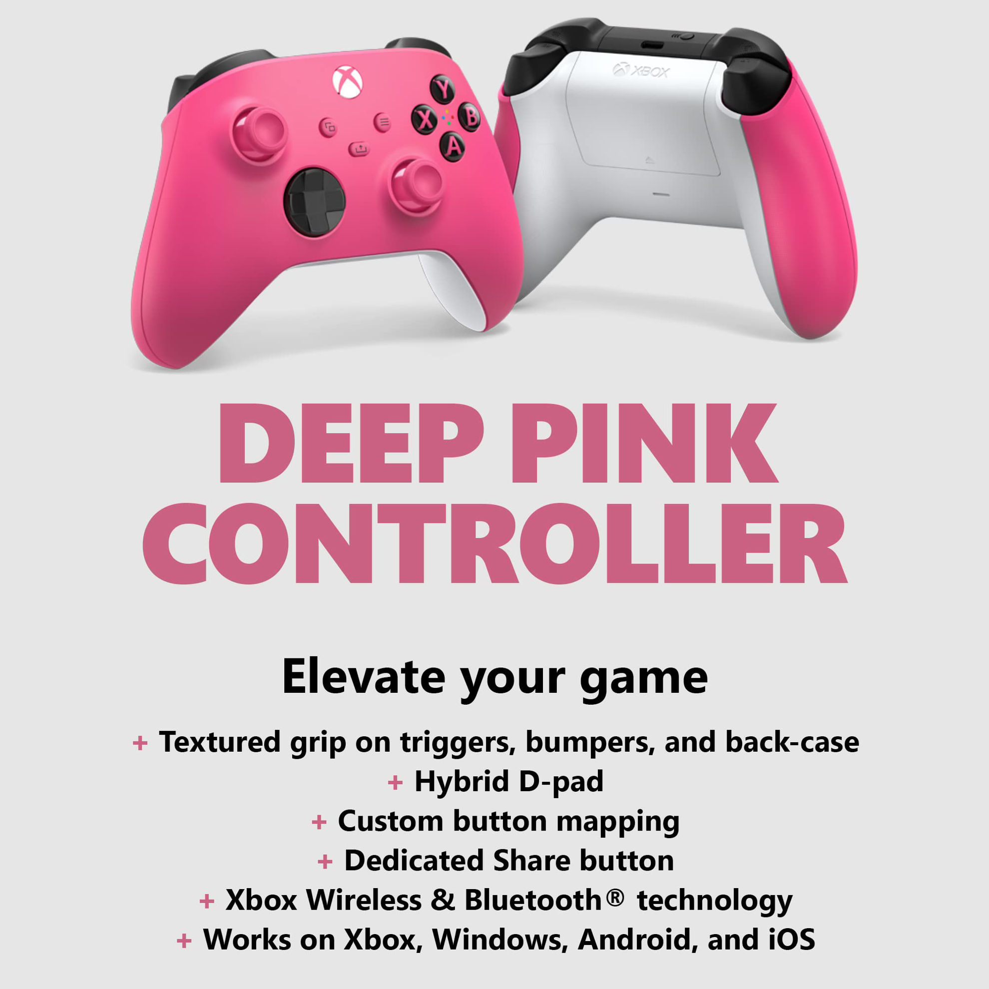 GetUSCart- Xbox Core Wireless Gaming Controller - Deep Pink Series X|S ...