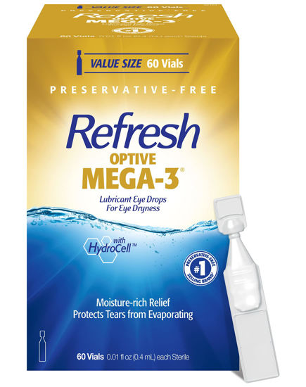 GetUSCart- Refresh Optive MEGA-3 Lubricant Eye Drops Preservative-Free ...