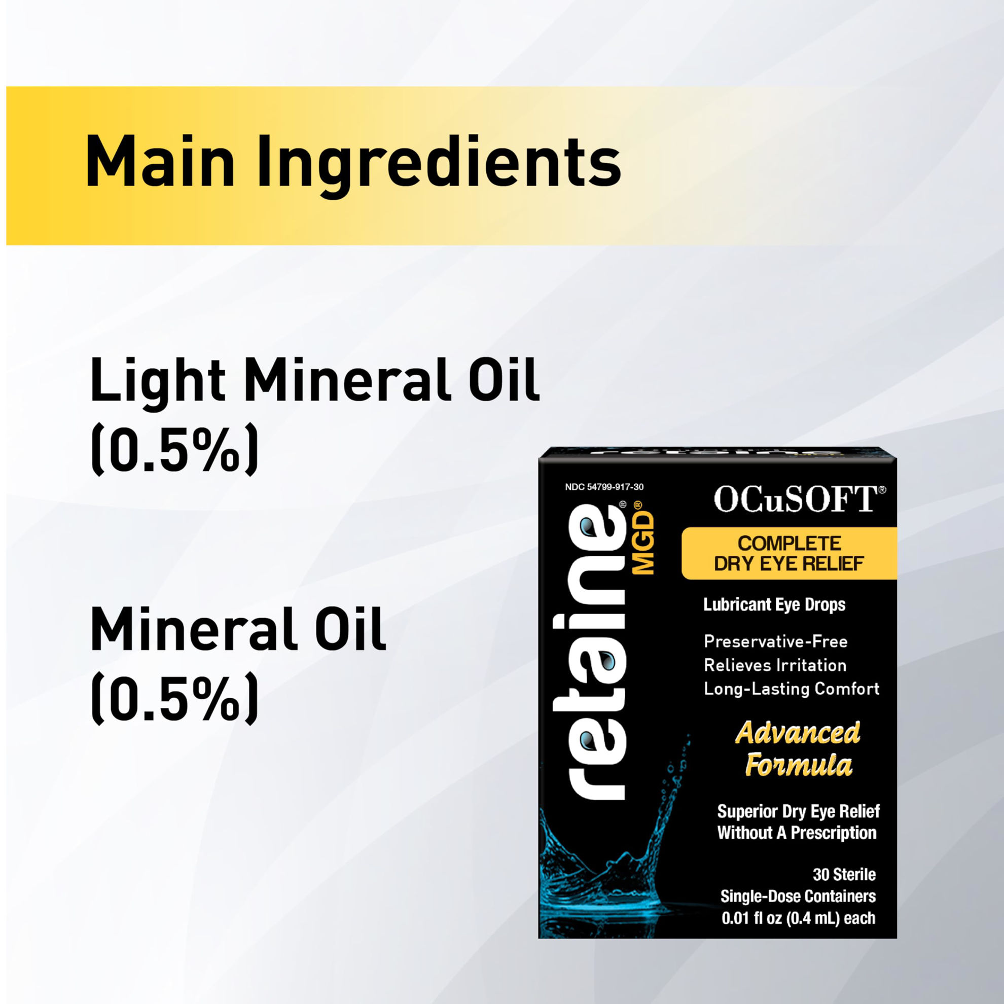 GetUSCart- OCuSOFT Retaine MGD Ophthalmic Emulsion - Complete Dry Eye ...