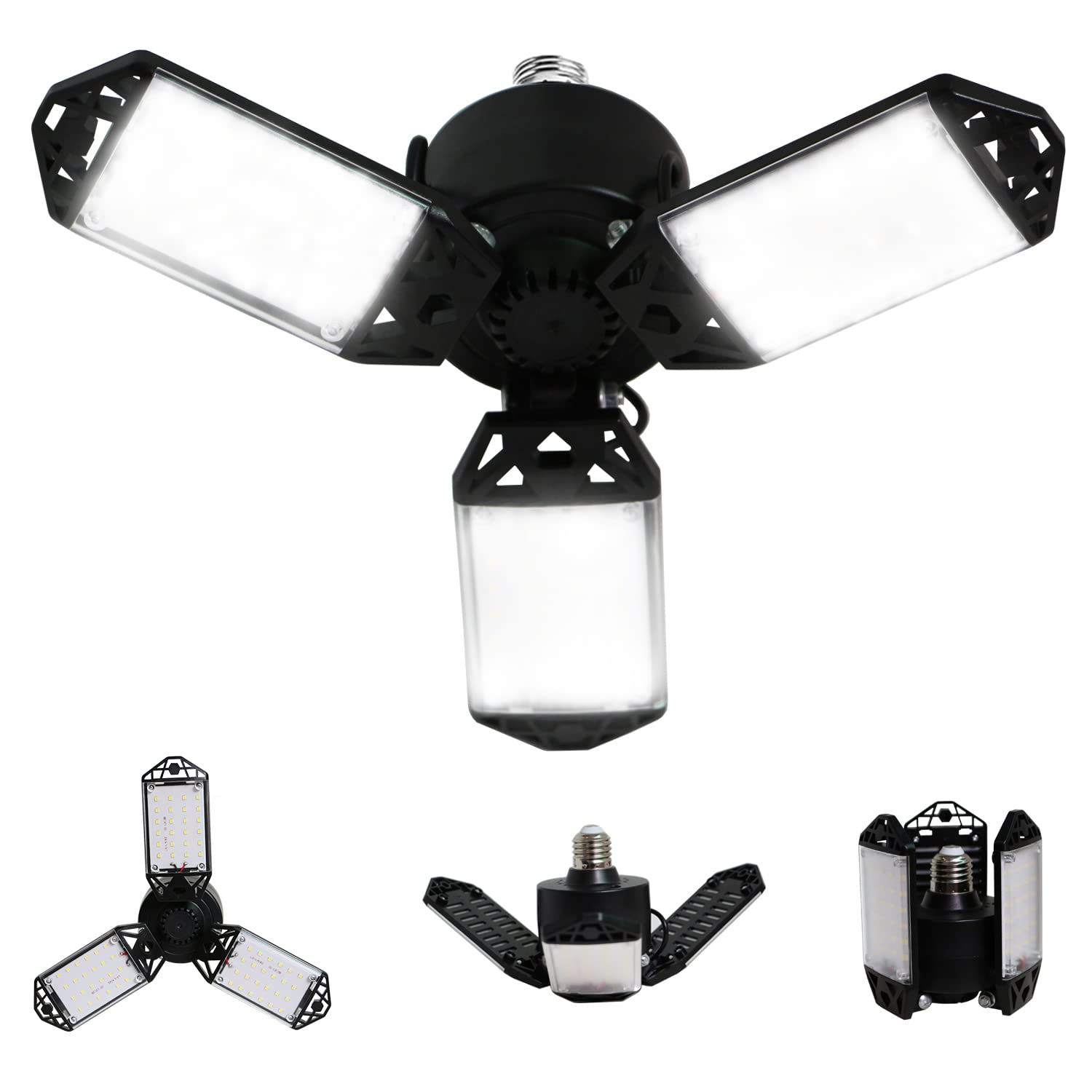 GetUSCart- LED Garage Light, 80W 8000 Lumen LED Garage Ceiling Lights ...