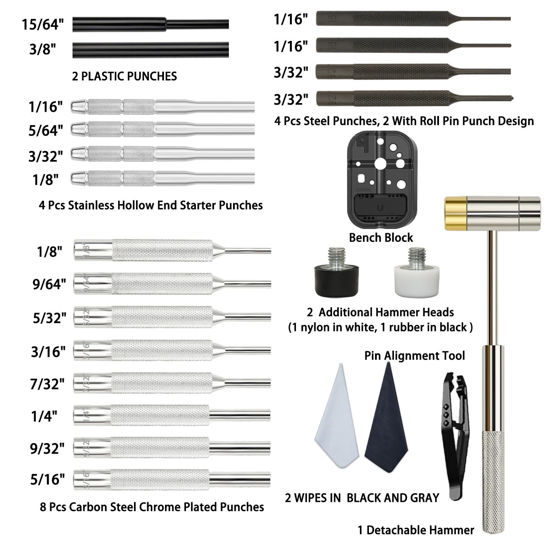 GetUSCart- BESTNULE Punch Set, Pin Punches, Punch Tool, Roll Pin Punch ...