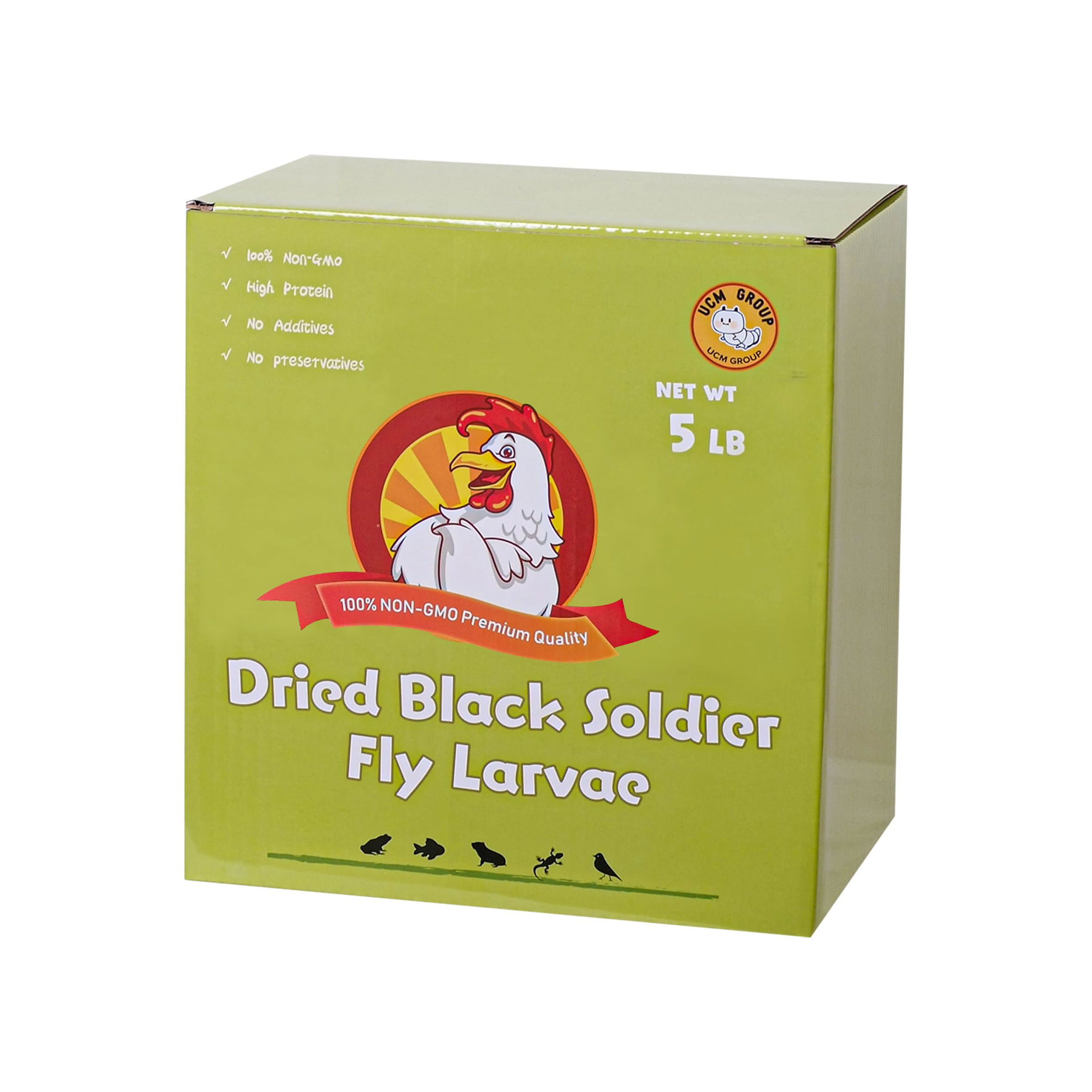 GetUSCart- UCM Group 5LB Dried Black Soldier Fly Larvae for Chicken ...