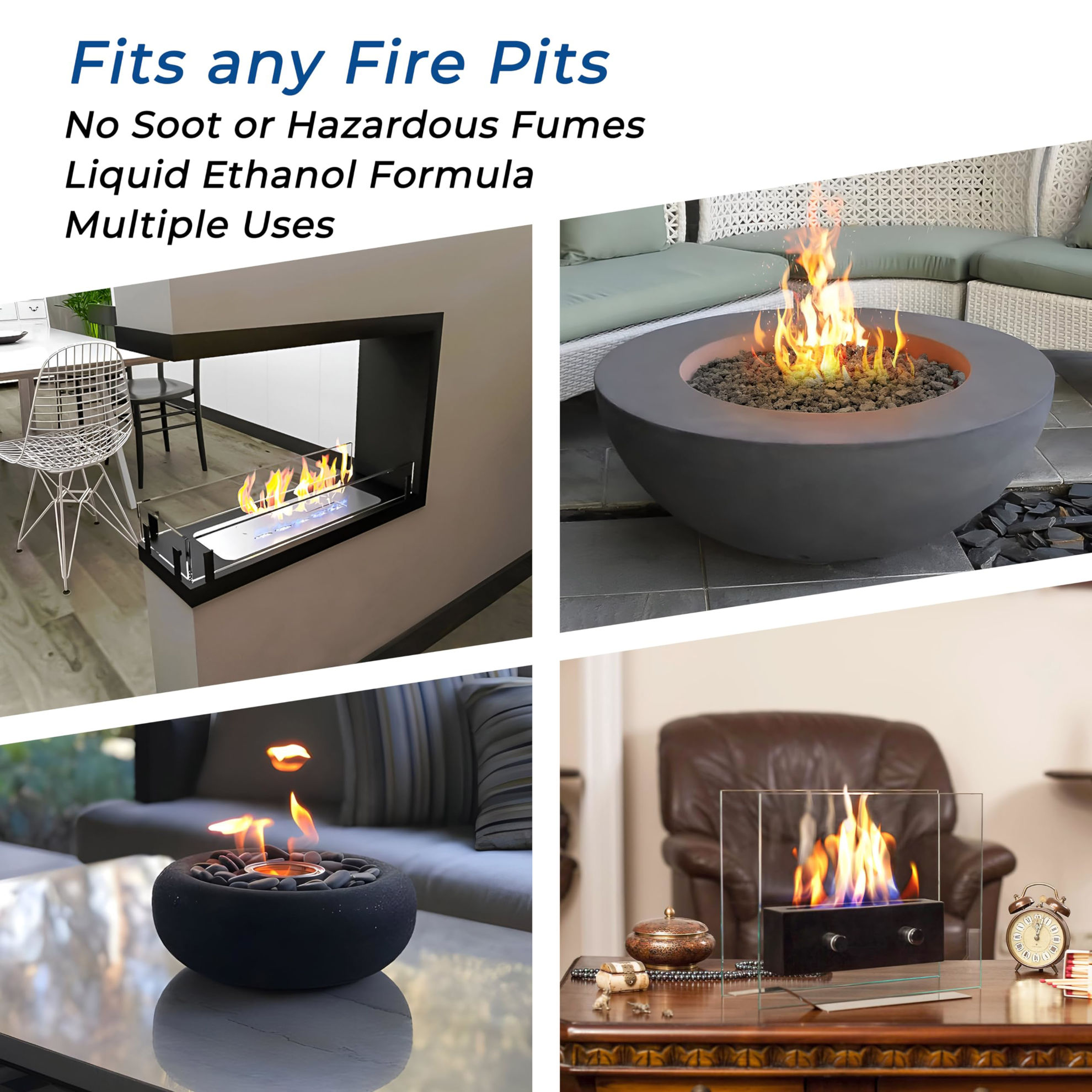 GetUSCart- Bioethanol Fuel for Table top Fire Pit (0.5 Lt) Ethanol ...