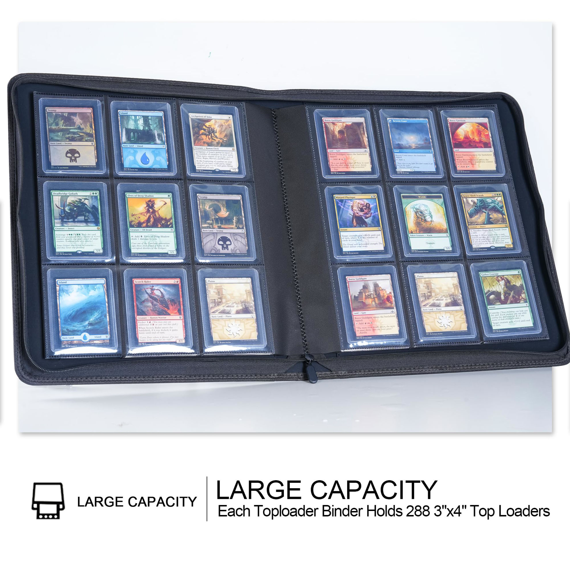 GetUSCart- D DACCKIT Toploader Binder, Holds 288 Toploaders, 9 Pocket ...