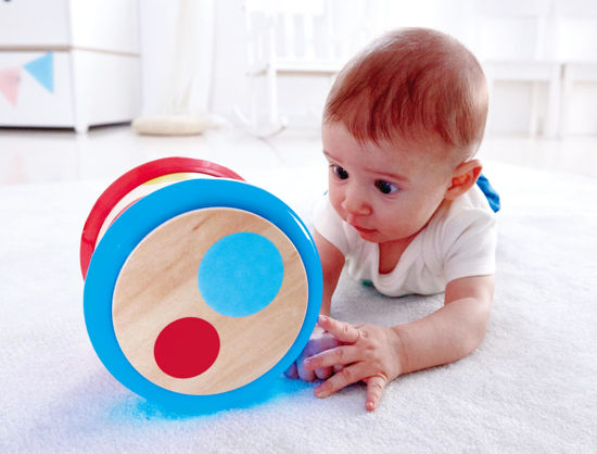 GetUSCart- Hape Baby Drum | Colorful Rolling Drum Musical Instrument ...