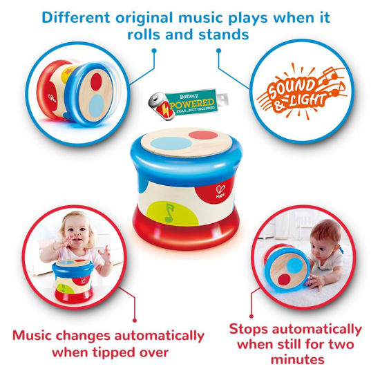GetUSCart- Hape Baby Drum | Colorful Rolling Drum Musical Instrument ...