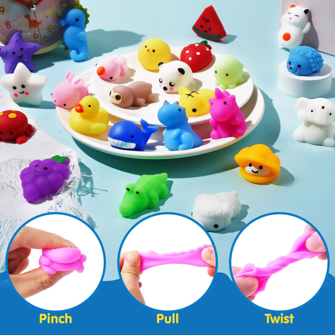 GetUSCart- JOYIN Mochi Squishy Toys Set, Random 25 Pack Mini Mochi ...