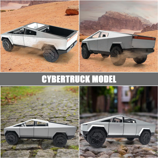 GetUSCart- Cybertruck Model: 1/24 Diecast Metal Toy Trucks with Lights ...