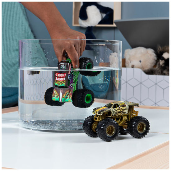GetUSCart- Monster Jam, Official Reveal The Steel 4-Pack of Color ...