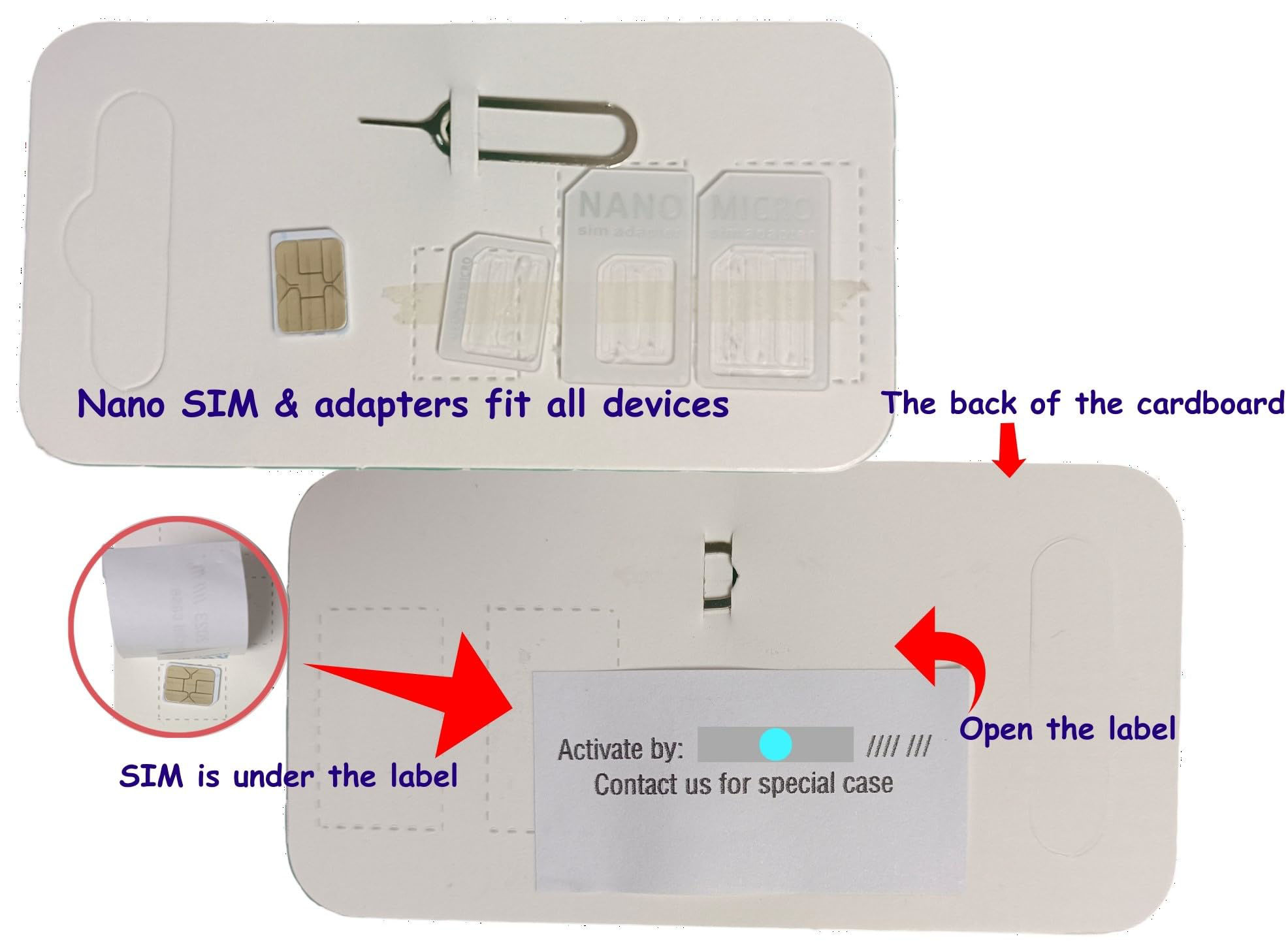 GetUSCart- China Unicom Sim Card 5G Network 20GB Data, 300 Minutes Talk ...