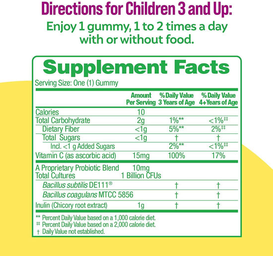 GetUSCart- Culturelle Daily Probiotic for Kids + Veggie Fiber Gummies ...