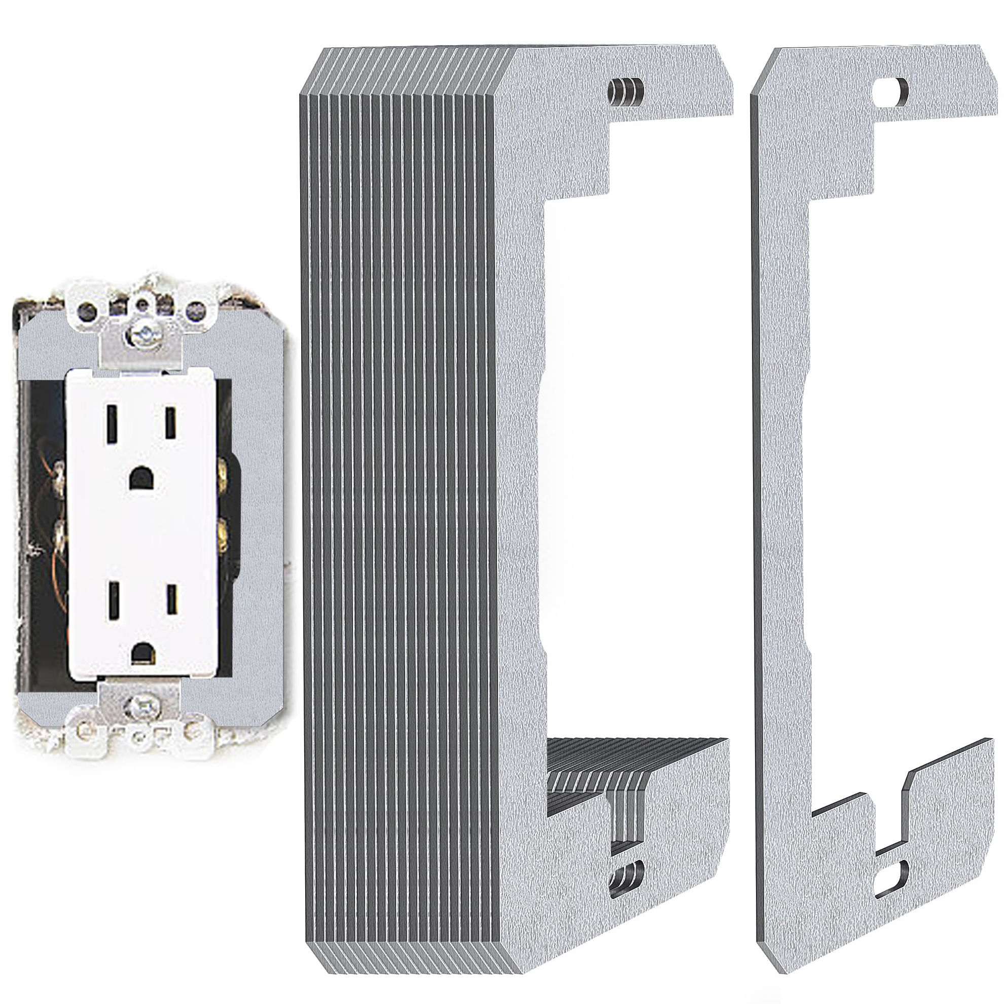 GetUSCart- DECOHS 20 Pcs Wall Plate Spacer- Metal Flush Fit Device ...