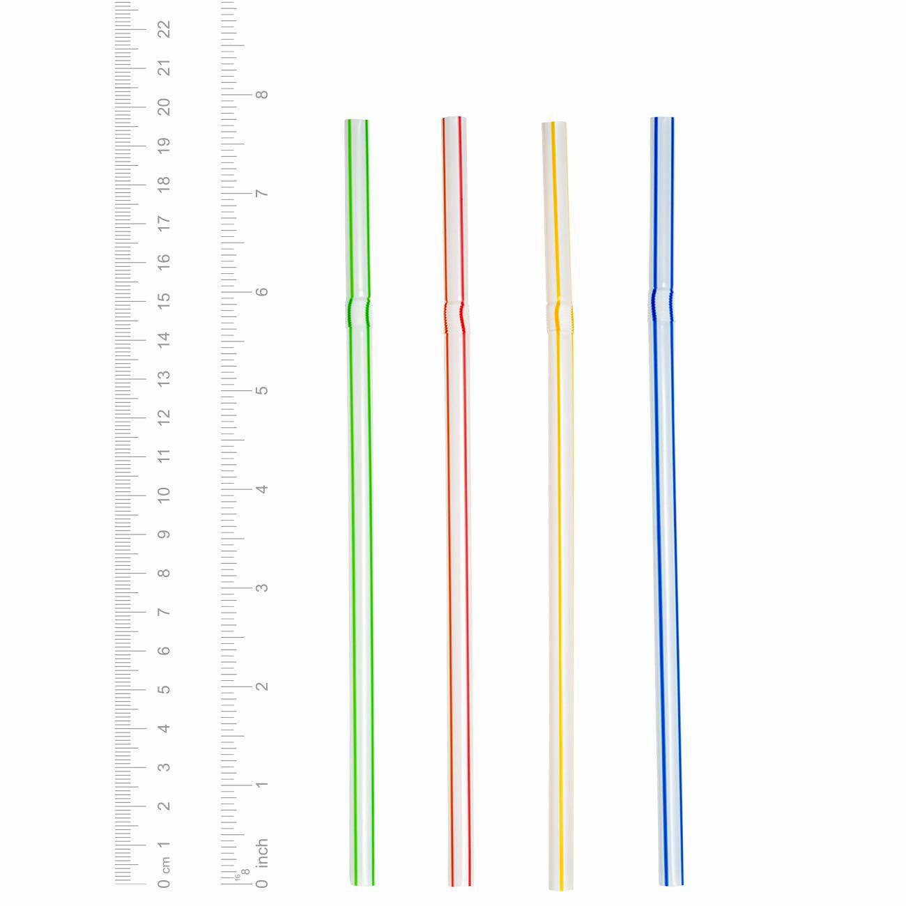 GetUSCart- [200 Pack] Flexible Disposable Plastic Drinking Straws - 7. ...