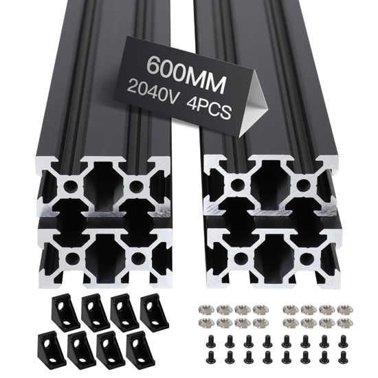 GetUSCart- 4pcs 600mm V Slot 2040 Aluminum Extrusion European Standard ...