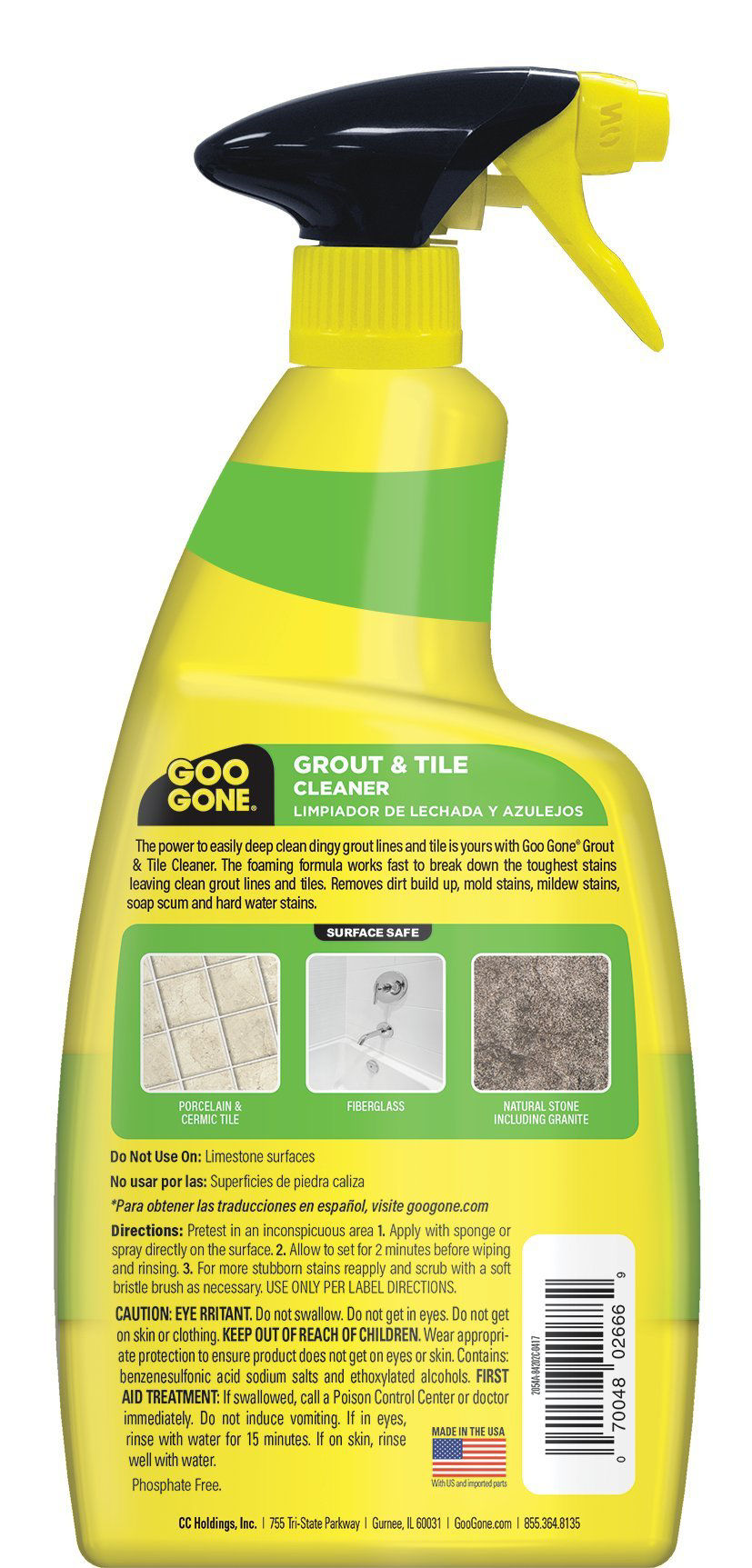 GetUSCart- Goo Gone Grout & Tile Cleaner - 28 Ounce - Removes Tough ...