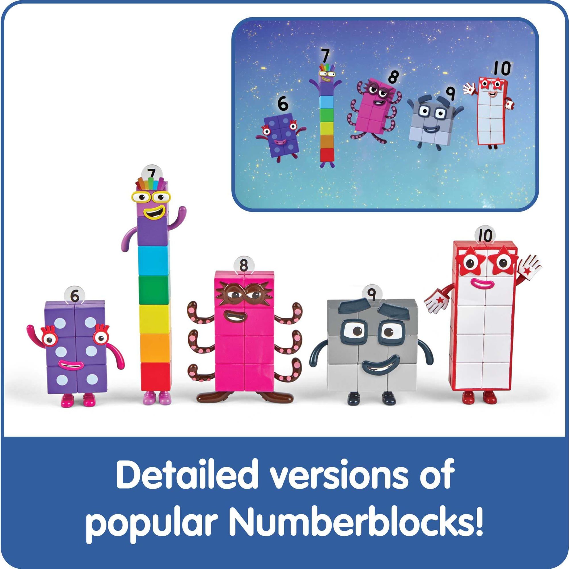 GetUSCart- hand2mind Numberblocks Friends Six to Ten Figures, Cartoon ...