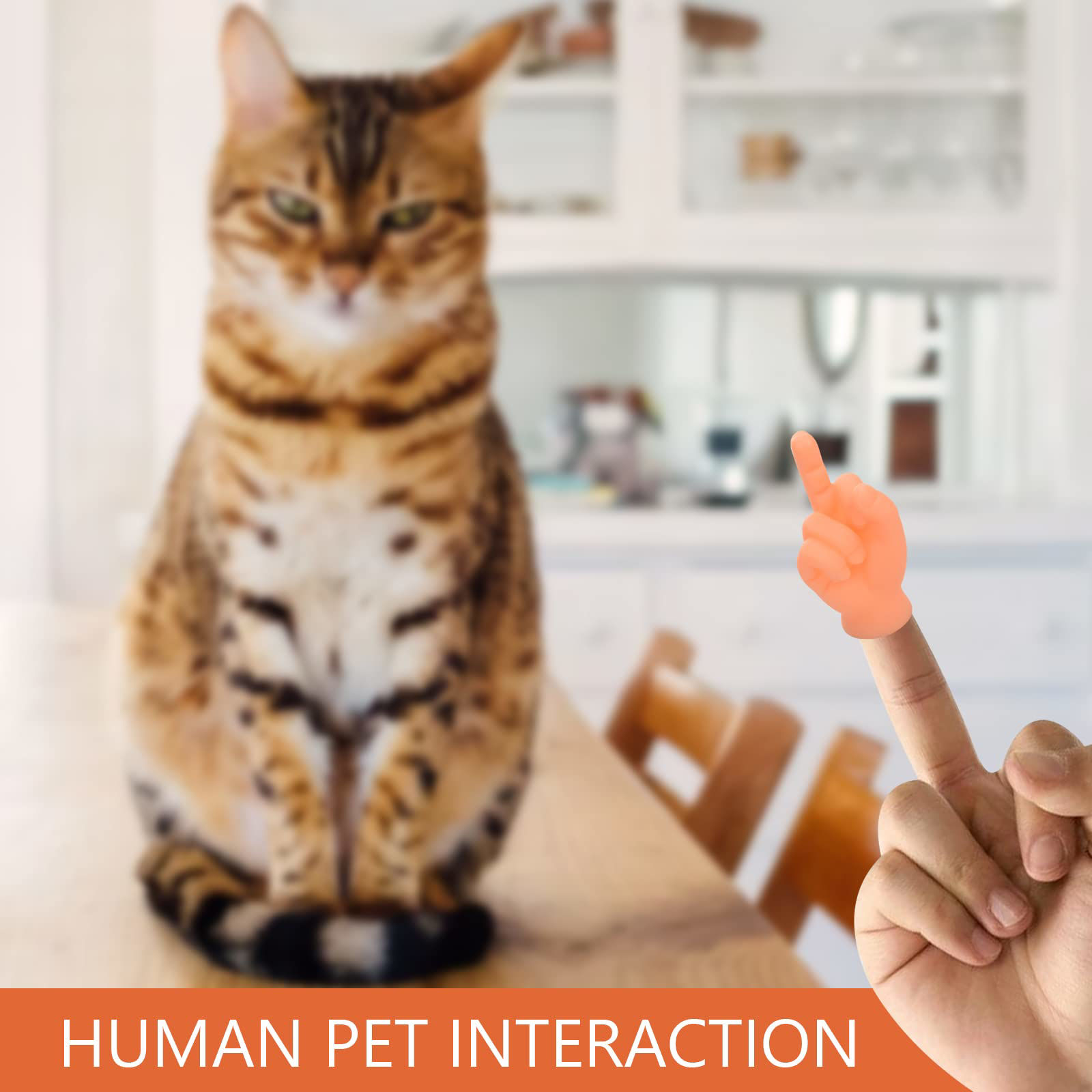 GetUSCart- Tiny Hands for Fingers 10 Pcs Tiny Hands (Middle Finger Sign) Premium Rubber Little ...