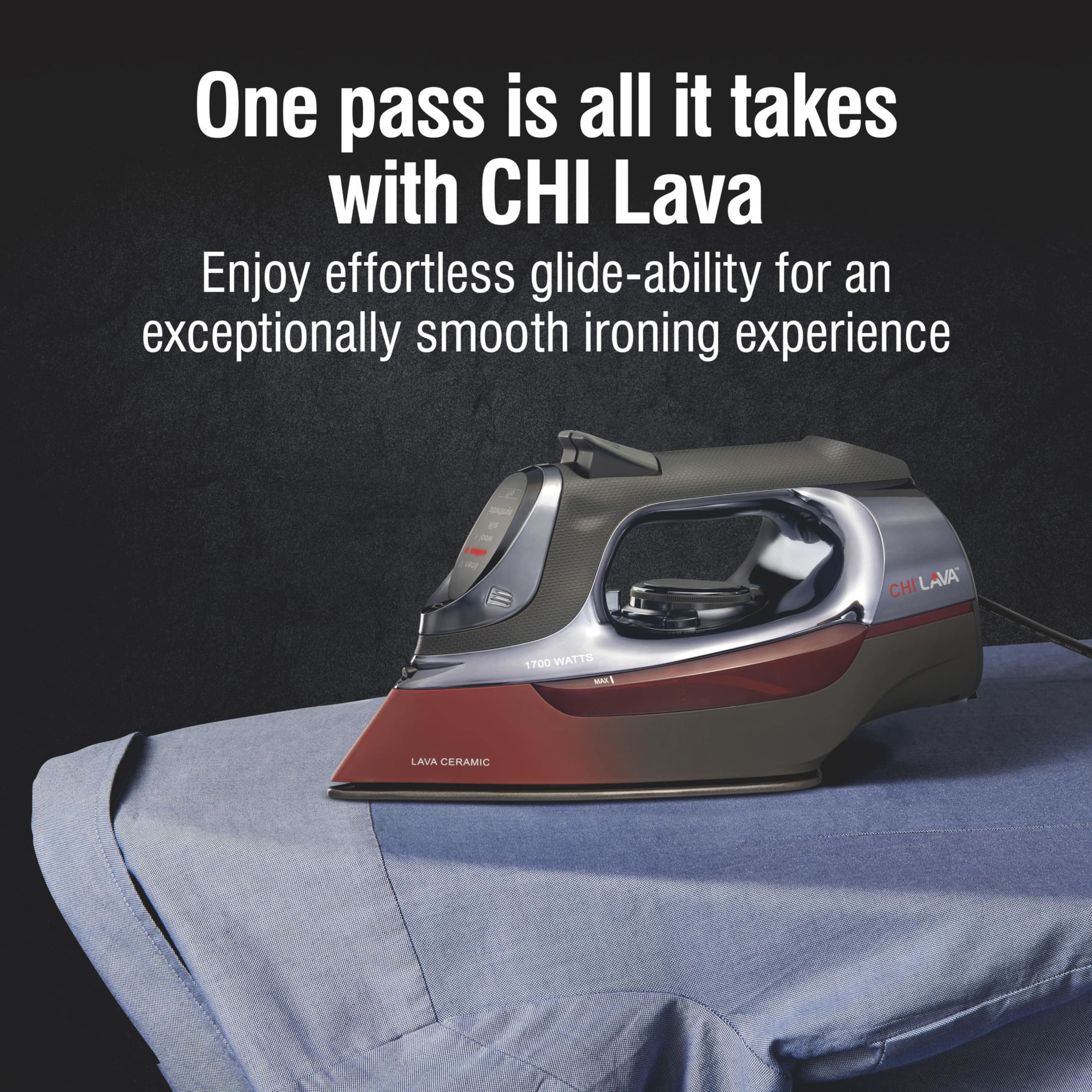 GetUSCart- CHI Steam Iron for Clothes with 8’ Retractable Cord, 1700 ...