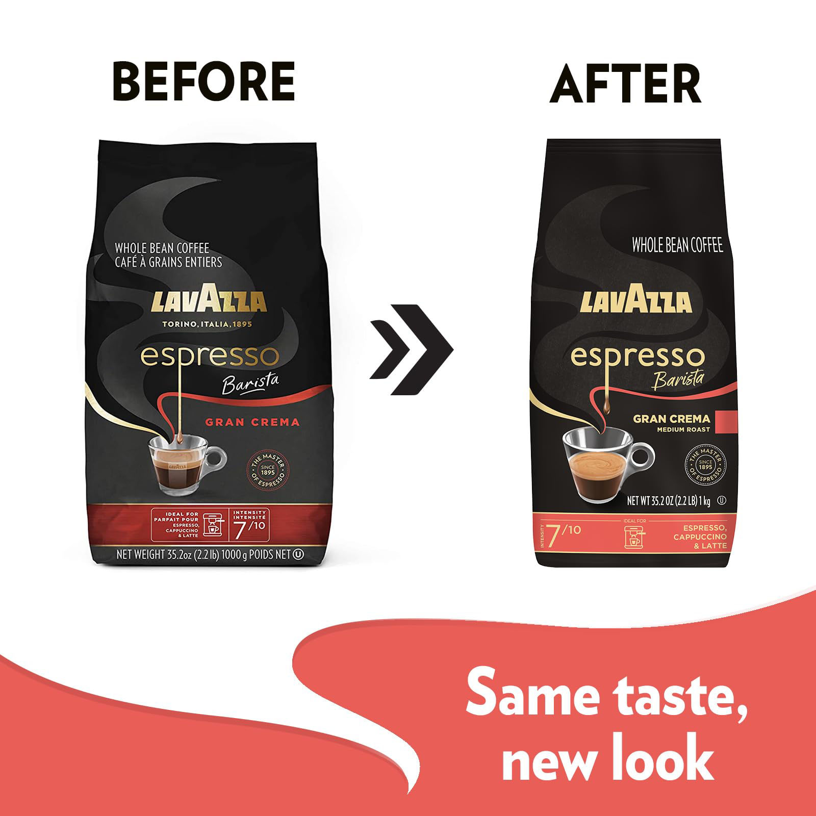 GetUSCart- Lavazza Espresso Barista Gran Crema Whole Bean Coffee Blend ...