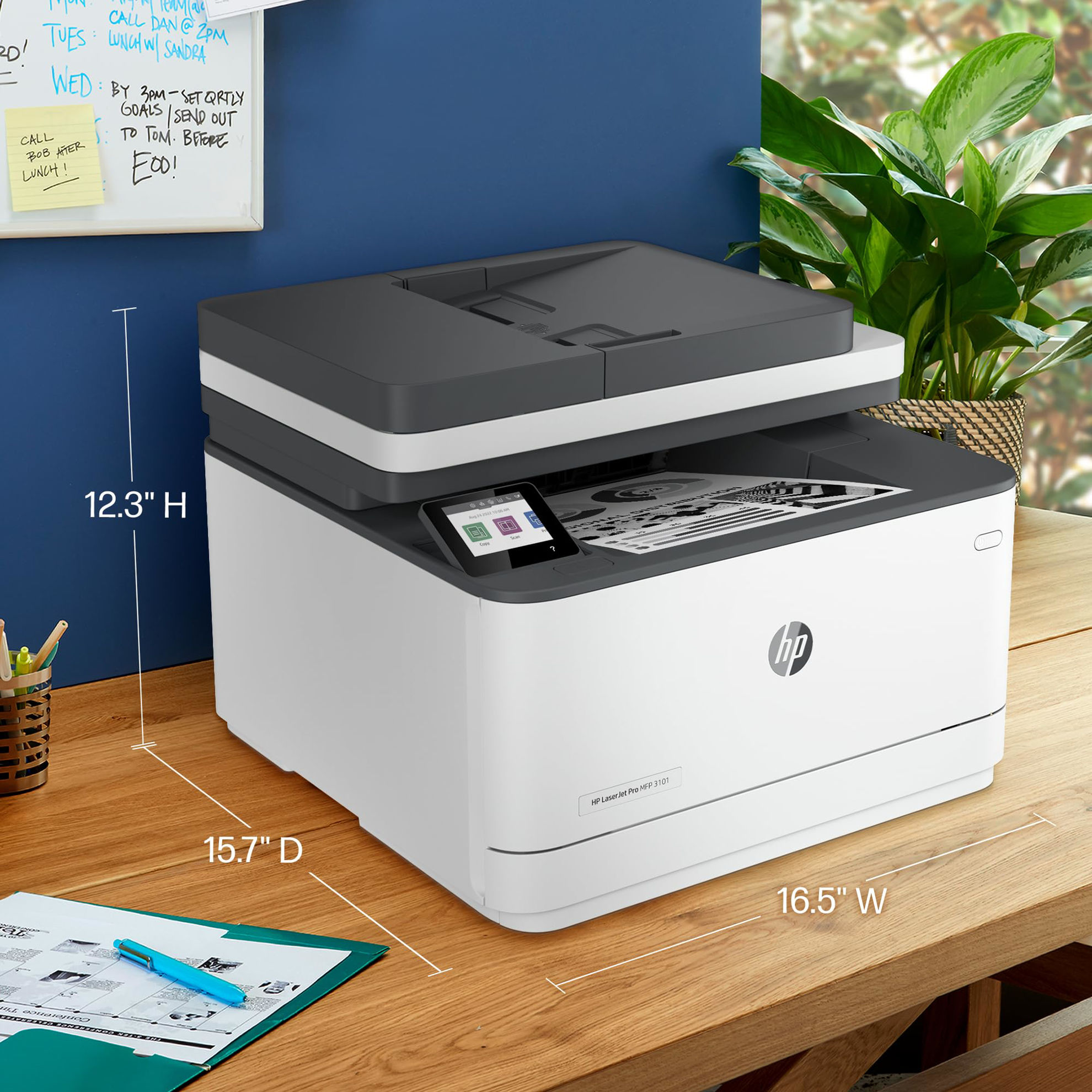 GetUSCart- HP LaserJet Pro MFP 3101fdw Wireless Black & White All-in ...