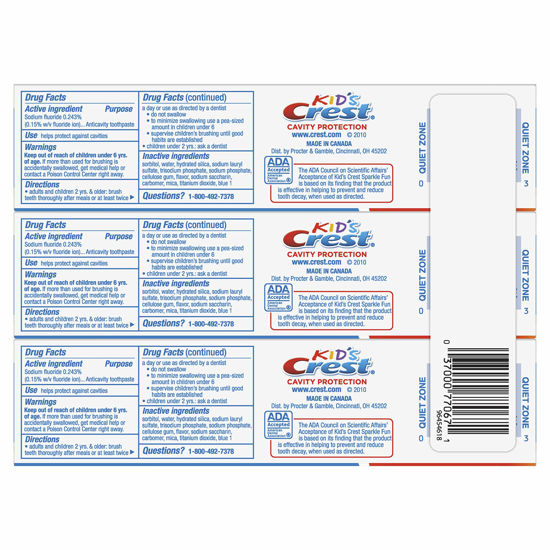 GetUSCart- Crest Kid's Cavity Protection Toothpaste, Crest Kids ...